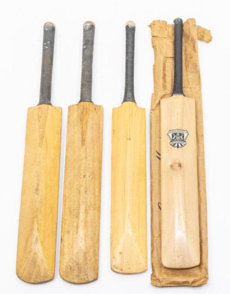 Cricket: A Gunn and Moore miniature cricket bat with facsimile ...