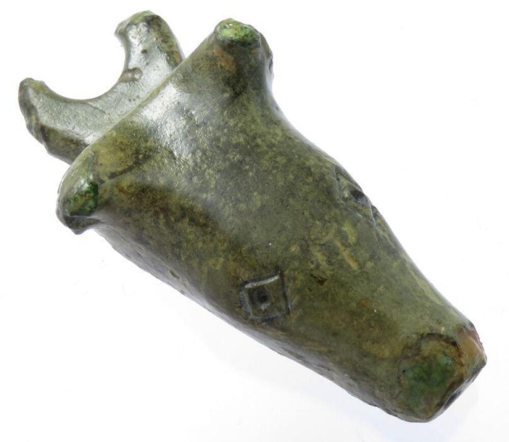 Celtic / Roman Zoomorphic Vessel Mount. Circa, 1st century AD. Copper ...