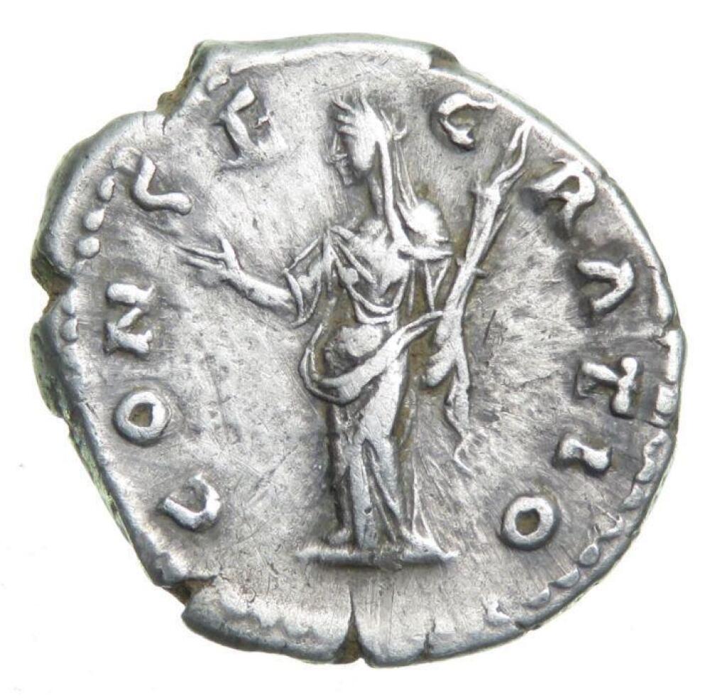 Faustina Denarius. Rome, after AD 147. Silver, 2.85 grams. 19.34 mm ...