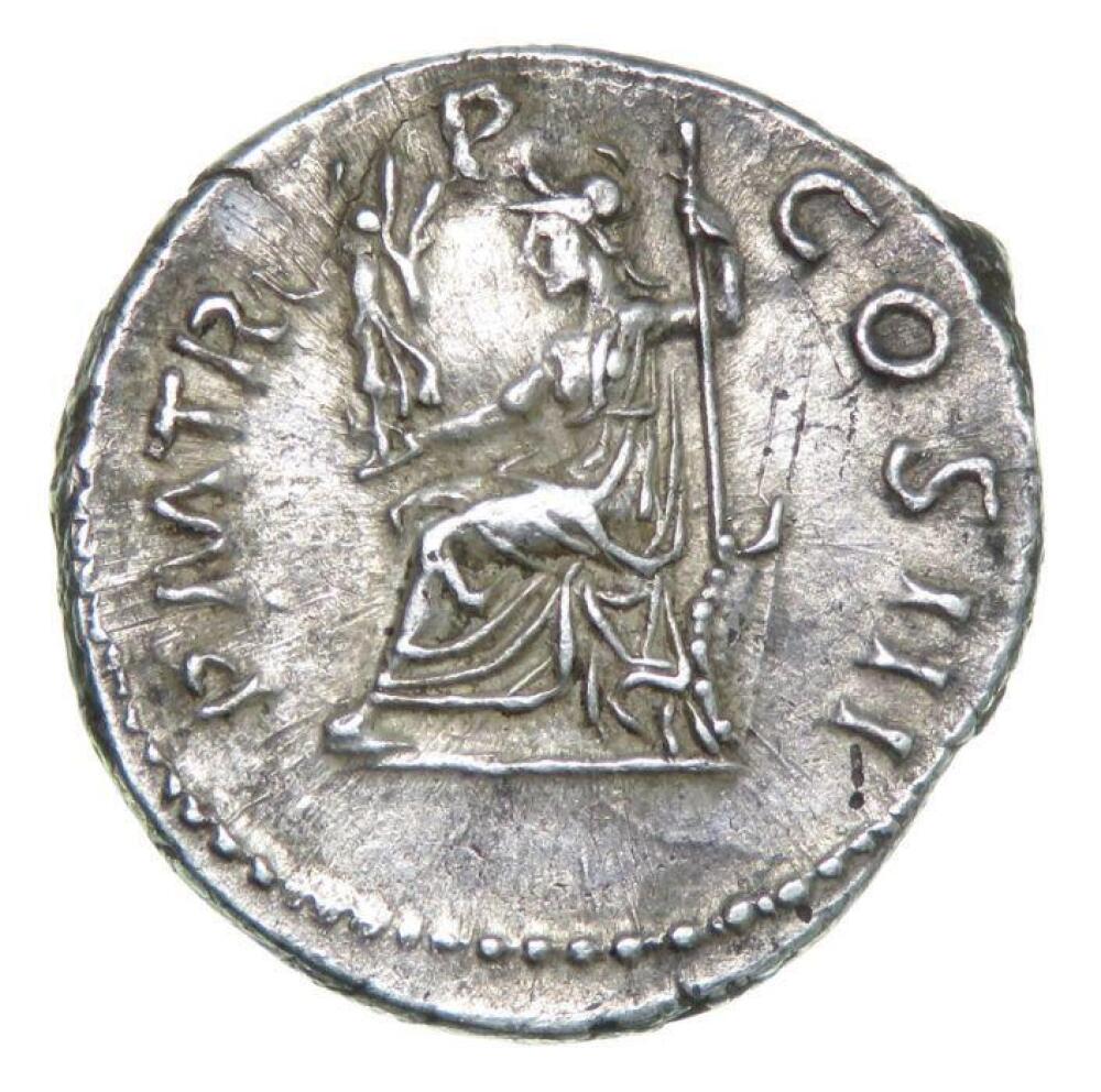 Hadrian Denarius. Rome, AD 123. Silver, 3.18 grams. 18.23 mm. IMP ...