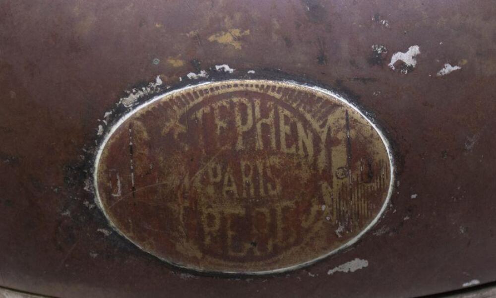 A Stephen Grebel of Paris headlamp, stirrup mounted, approx 12 , circa ...