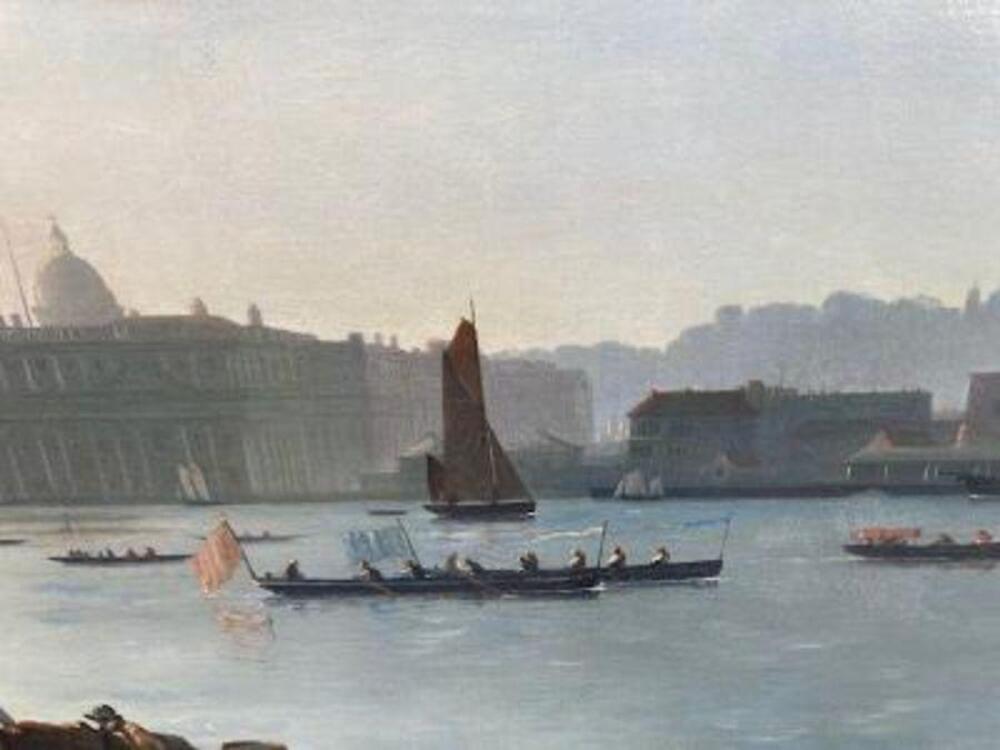 James Francis Danby, 1816-1875 oil on canvas The Thames by Greenwich ...