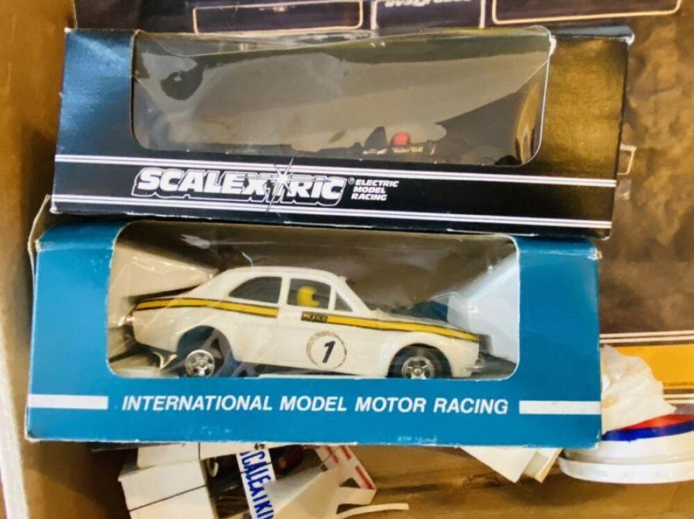A collection of Scalextric - Circa 1970's - includes cars and track etc ...