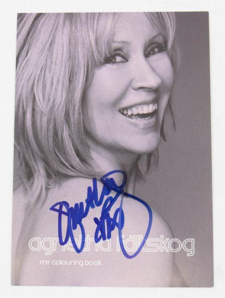 AGNETHA FALTSKOG - ABBA - SIGNED Promotional Postcard - Signed ...