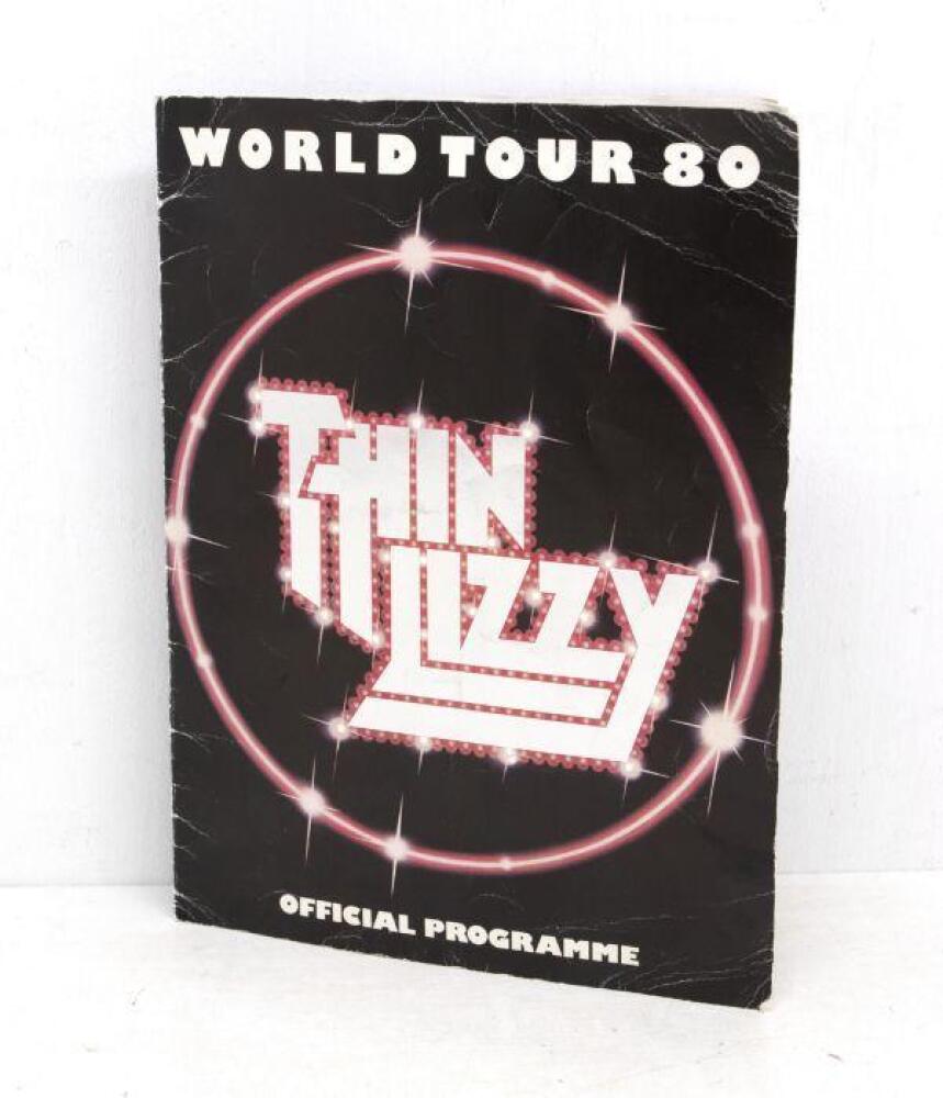 THIN LIZZY TOUR PROGRAMME - Signed Tour Programme World Tour 1980 ...