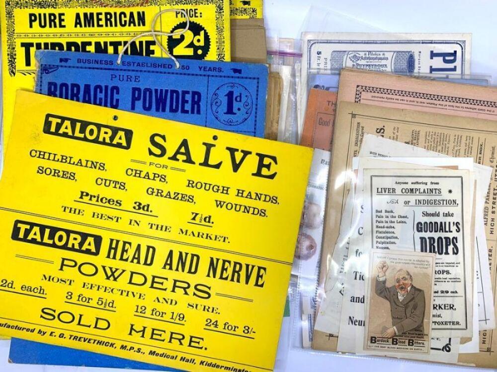 Medical Interest. Collection of Victorian & Edwardian chemist ...
