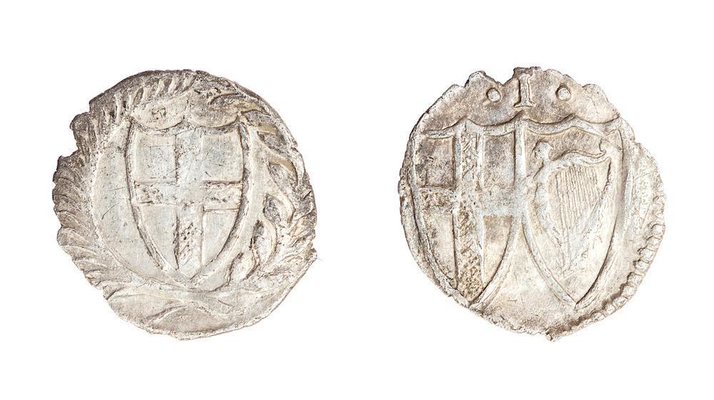 A silver hammered penny issued under the Commonwealth (1649-1660 ...