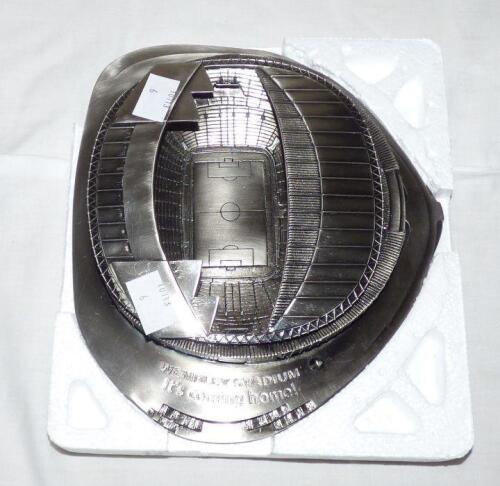 A pewter model of the new Wembley stadium engraved Wembley Stadium, Its ...