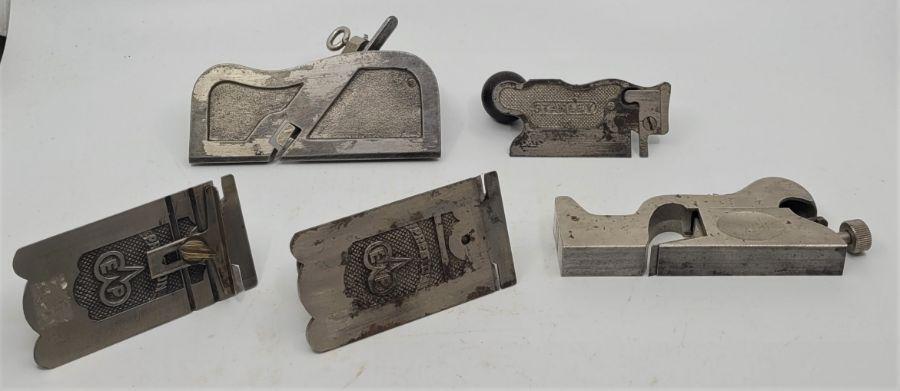 A Stanley No.92 rebate plane, together with two Preston left and right ...