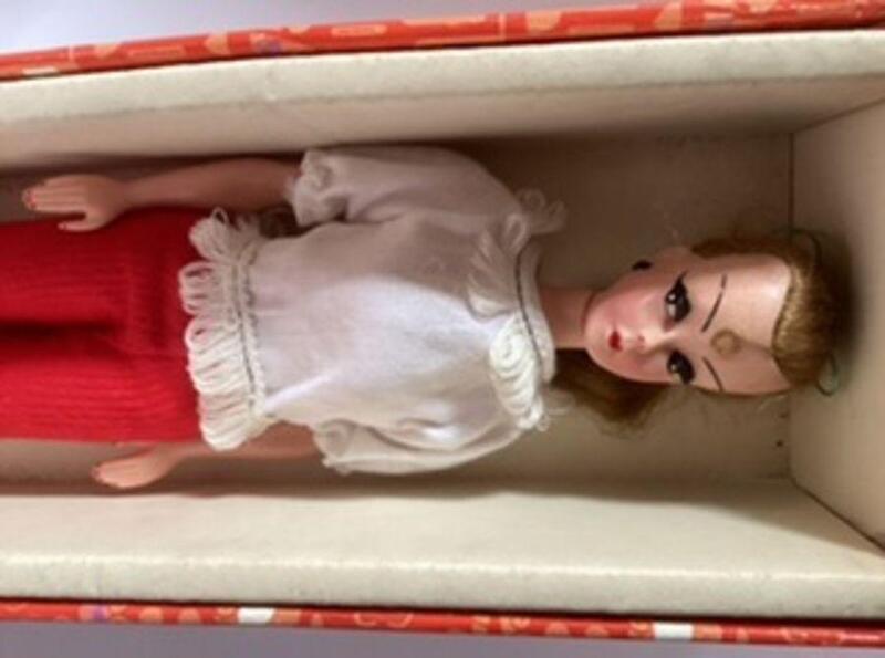 1950s Bild Lilli replica hard plastic fashion doll Boxed Hong Kong Babs ...