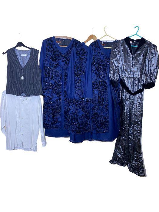 mostly 1980s clothing to include an Ingrid Shaw evening dress, a Gerry ...