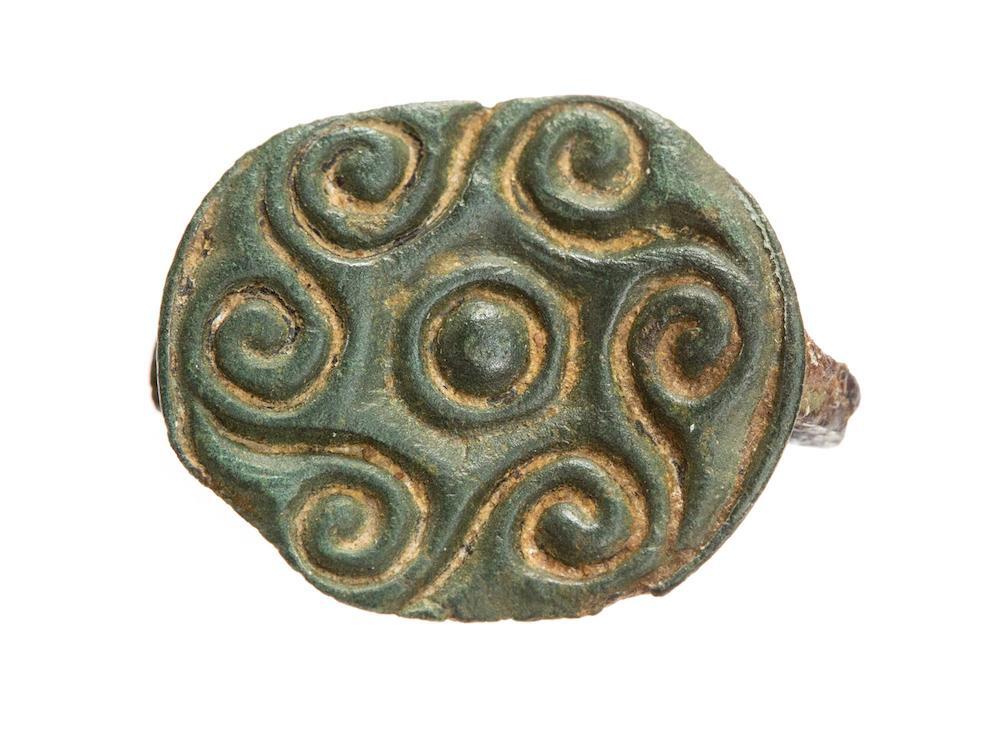 An incomplete cast copper-alloy Early Anglo-Saxon/Early Medieval brooch ...