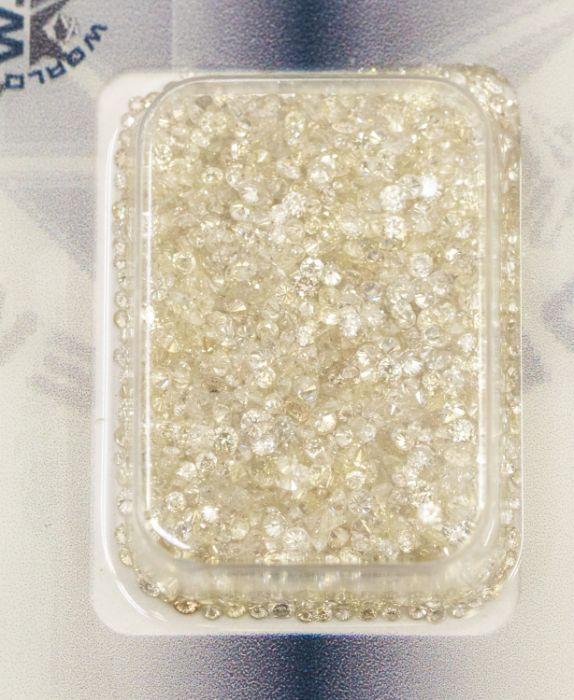 A security sealed certificated parcel of loose small round brilliant ...