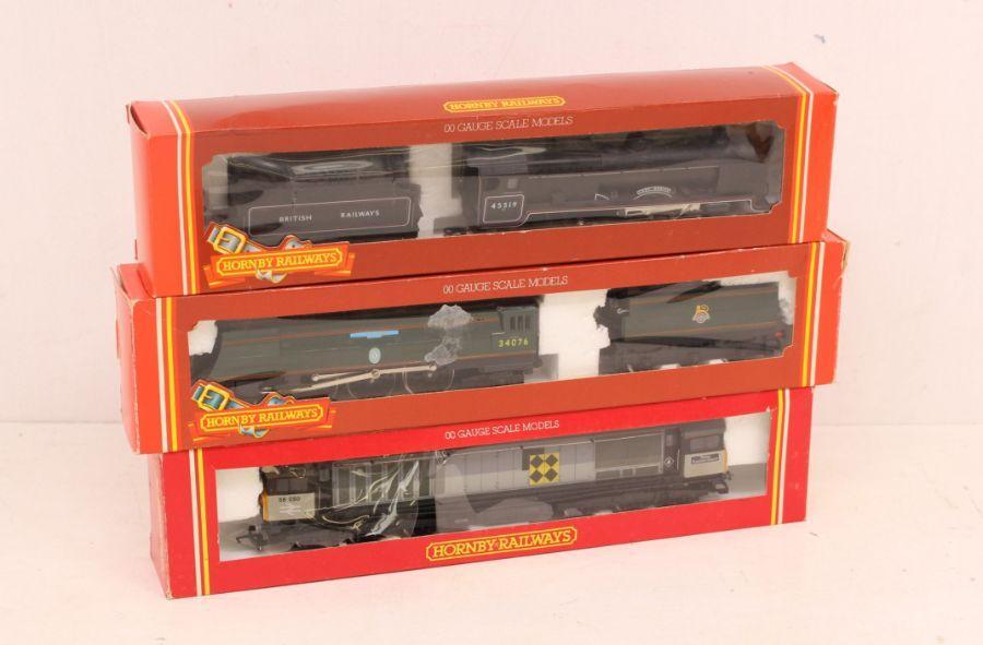 Hornby: A collection of three boxed Hornby, OO Gauge locomotives to ...