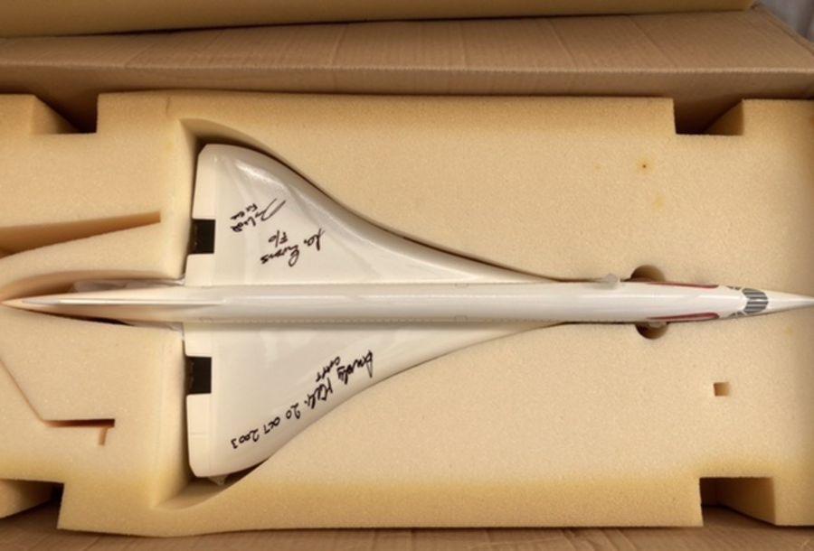 Concorde: A boxed, Space Models, rare 24 Concorde, signed by the ...