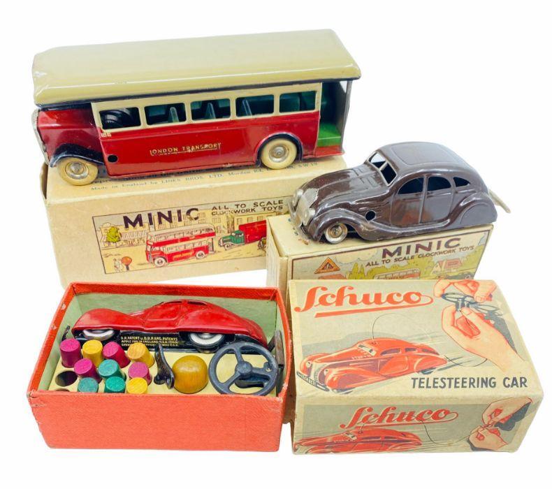 Minic (Tri-Ang) London Transport single deck tinplate bus - clockwork ...