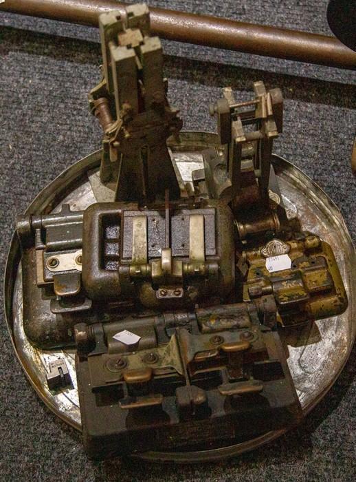 One run-off plate, one Rewinder Kalee, five film splicers, two film wax ...