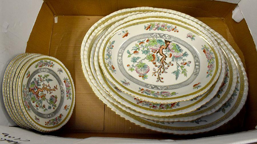 Adams Ironstone Indian Tree dinner set comprising 1 large tureen, 2 ...