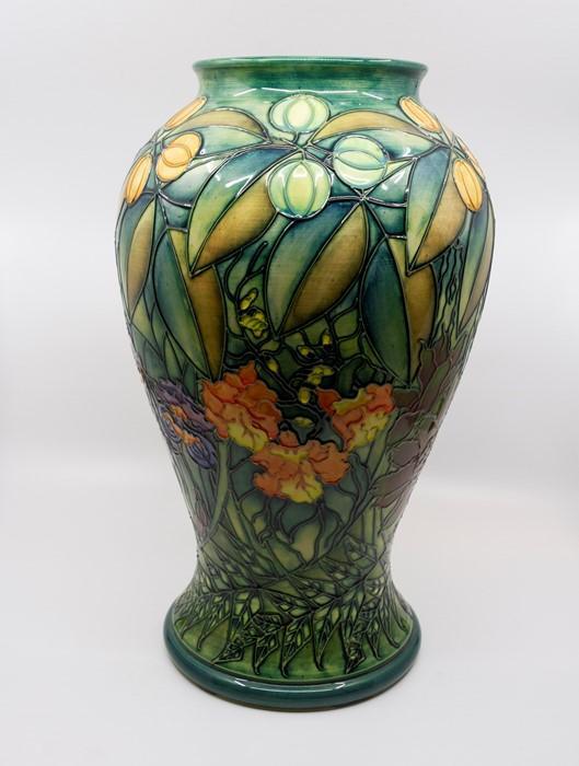 Moorcroft Rain forest pattern baluster vase, limited edition 149/150 ...
