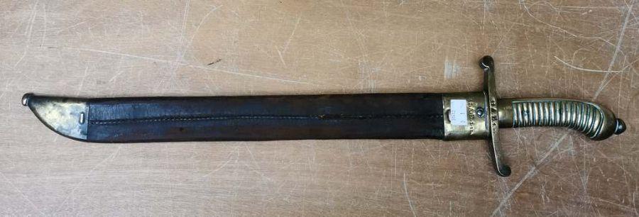 A German Saxony M1845 Fusiliers Short sword & Scabbard(faschinenmesser ...