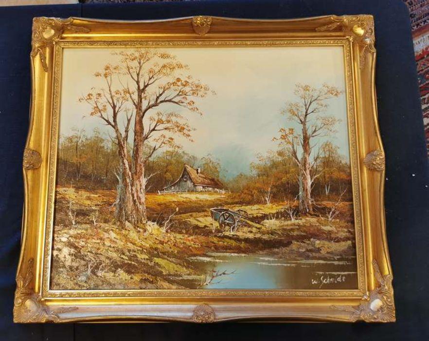 A late 20th century oil painting of a coastal scene, signed Rosemary ...