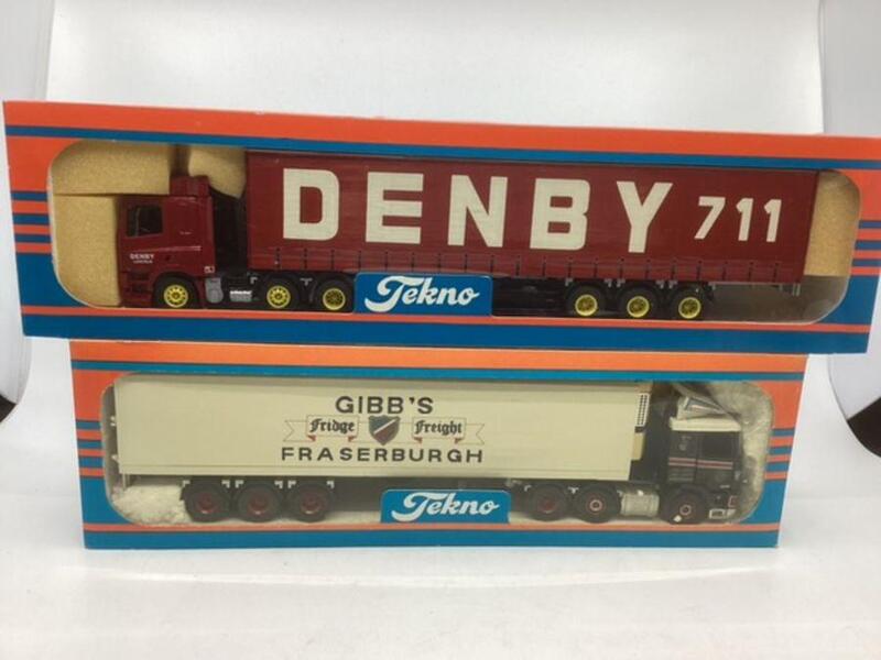 Tekno toy model trucks scale 1;50: Denby 09/1996 49 burgundy livery and ...