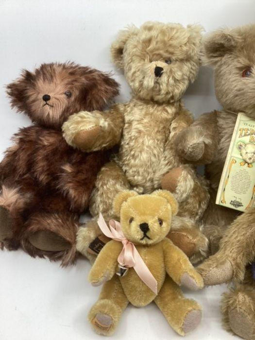 Vintage Teddy bear collection of 5 bears including smallest ...