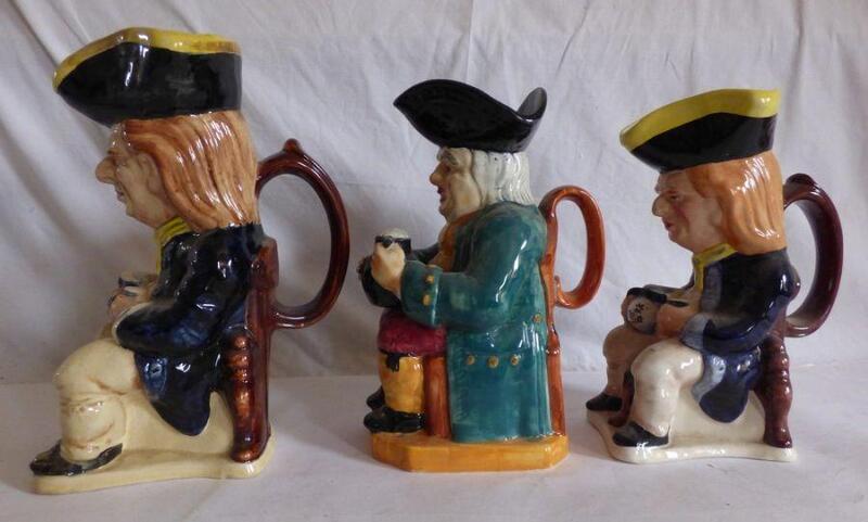A large Mount Pleasant pottery Squire toby jug, painted marks, 32.5cm ...