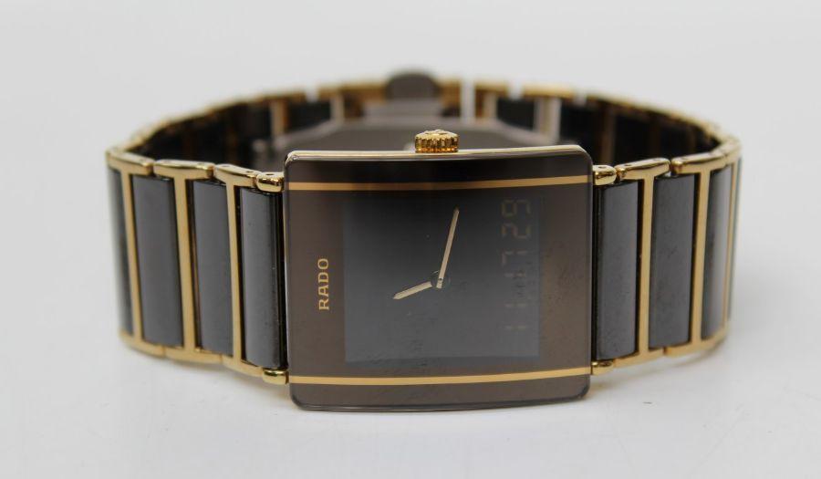 A Rado gentleman's wristwatch with hands and digital display. Serial ...