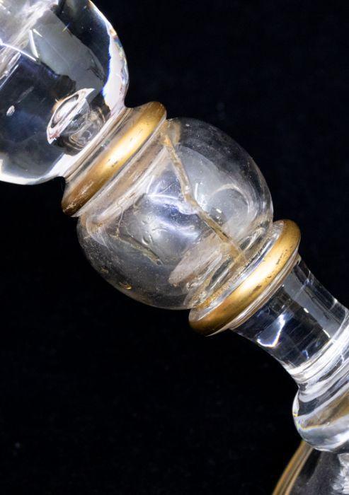 A pair of George V Coronation commemorative baluster wine glasses, each ...