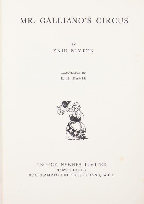 Blyton, Enid. Mr Galliano’s Circus, illustrated by E H Davie, published ...