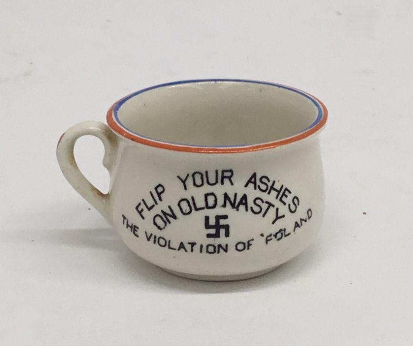 A WW2 era novelty miniature ‘Gest-a-po’ chamber pot by Fieldings. With ...