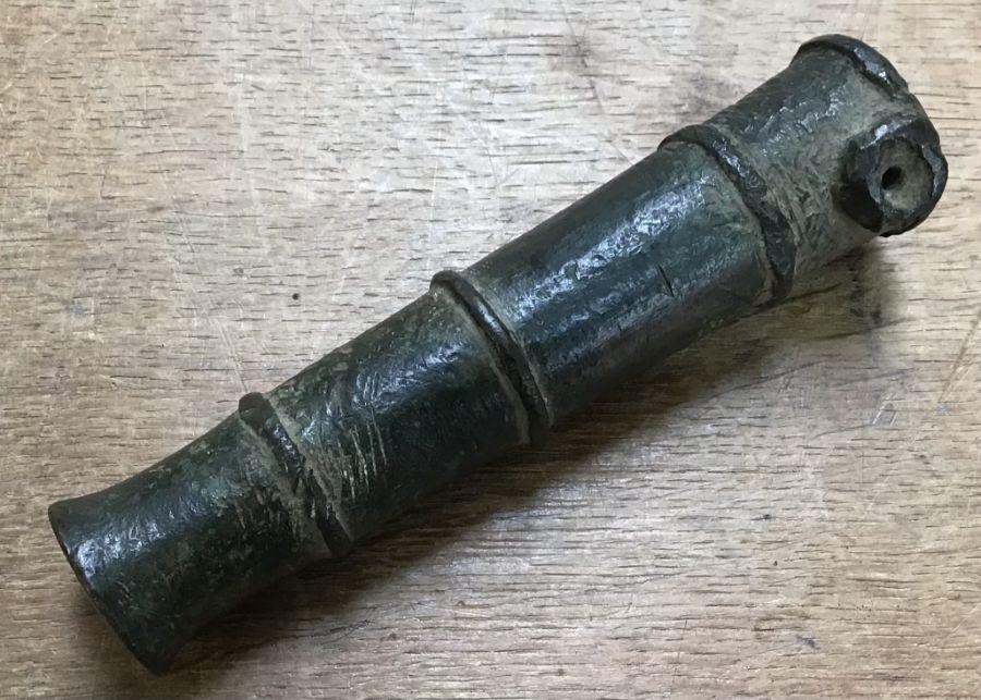 Very Rare Late Medieval Cast Bronze Hand-Cannon (Found in England) 17cm ...
