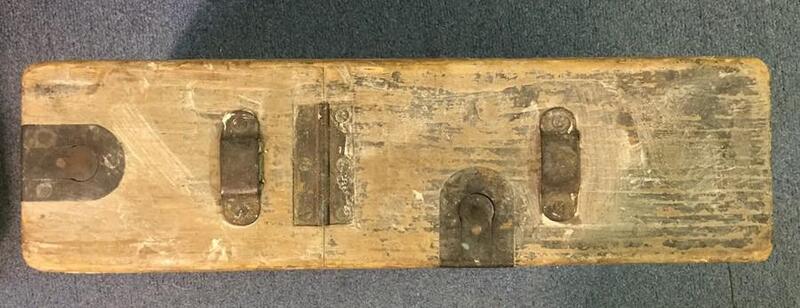 WW1 British Wooden Ammo box for the Vickers Machine gun and a WW1 steel ...