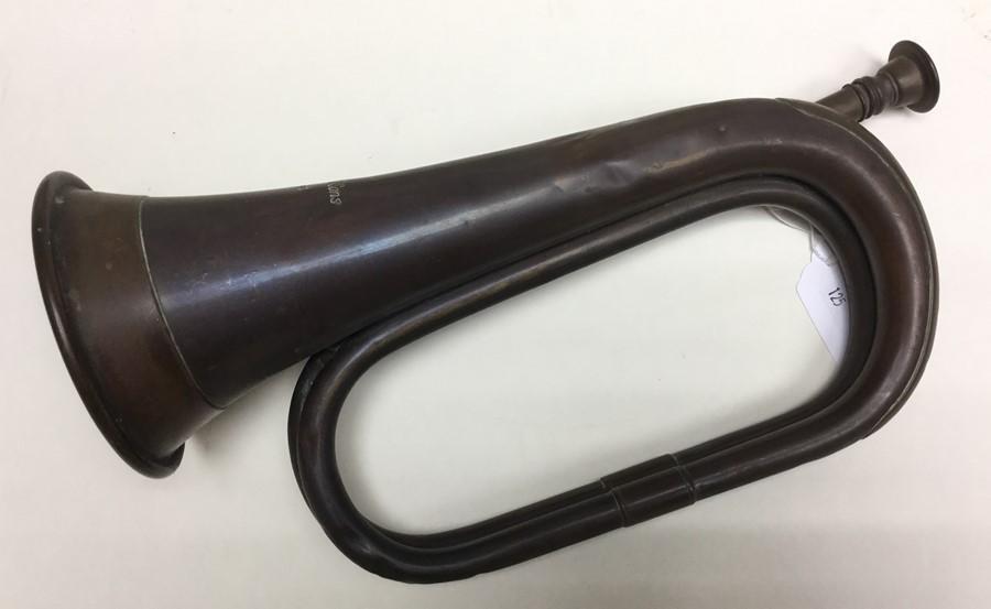 WW2 British Army Bugle. Impressed makers mark John Grey & Sons, London ...