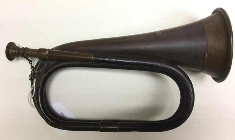 WW2 British Army Bugle. Impressed makers mark John Grey & Sons, London ...