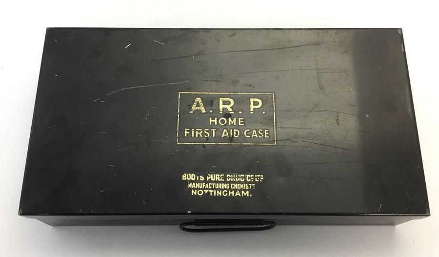 WW2 British Home Front ARP First Aid Case. Makers name to lid Boots ...