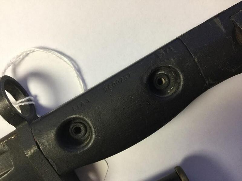 British SLR L1A3 Bayonet with single edged fullered blade 205mm in ...