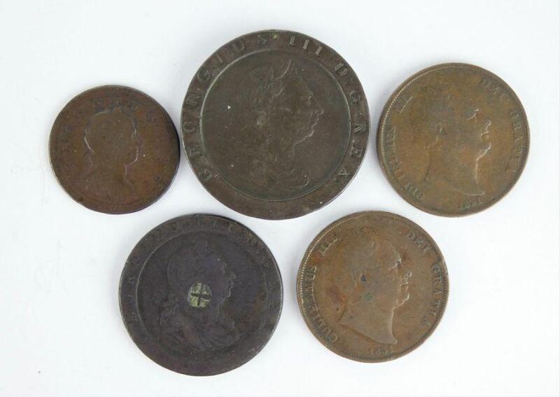 George II 1797 cartwheel two penny coin, a cartwheel penny coin 1797 ...