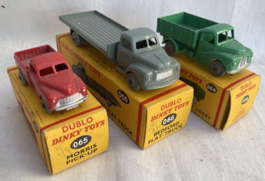 Dinky: A collection of three boxed Dinky Dublo vehicles to comprise ...