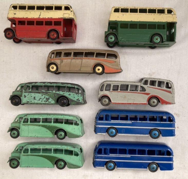 Dinky: A collection of nine unboxed Dinky Toys buses and coaches to ...
