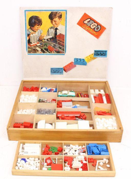 Lego: A boxed Lego 810, Town Plan Gift Set, with eight sections filled ...