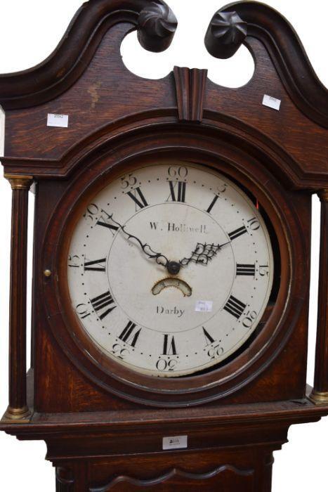 William Holliwell of Darby (Derby) 30 hour longcase clock with 13 round ...