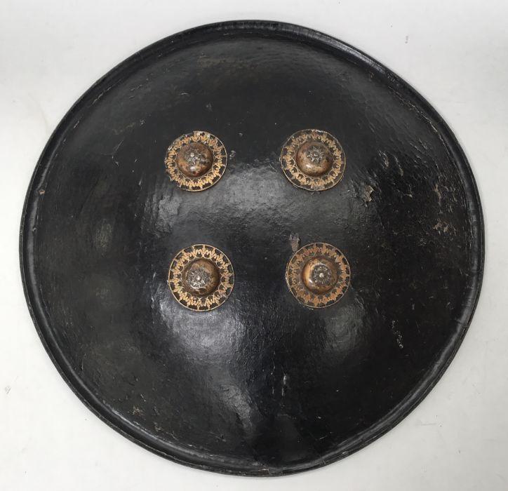 A late 18th / early 19th century Indo-Persian Dhal shield. Convex ...