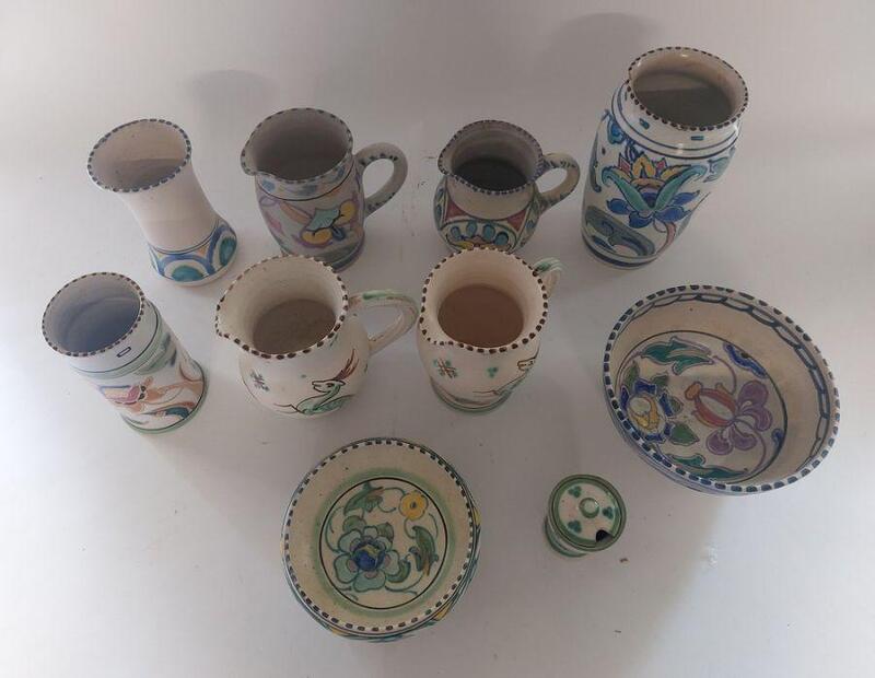 A Group of Collard Hontion , to include 4 jugs , 3 vases , 2 bowls ...