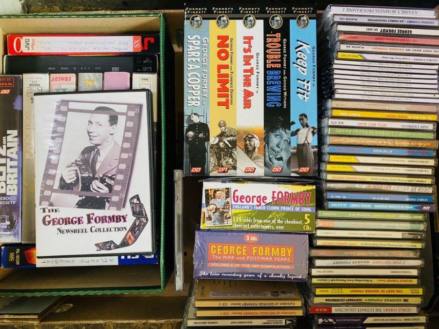 George Formby (1904-1961). An extensive collection of CDs, DVDs & VHS ...