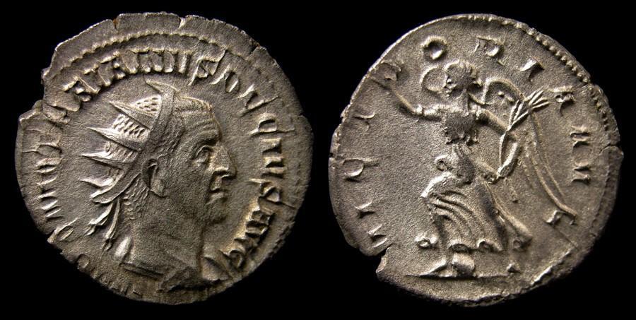 Trajan Decius Silver Antoninianus Obverse: IMP C M Q TRAIANVS DECIVS ...