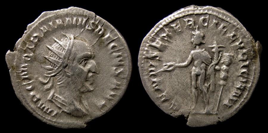 Trajan Decius Silver Antoninianus Obverse: IMP C M Q TRAIAN DECIVS AVG ...