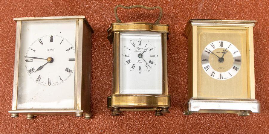 Early 20th century French brass carriage clock along with 1930's mantle ...