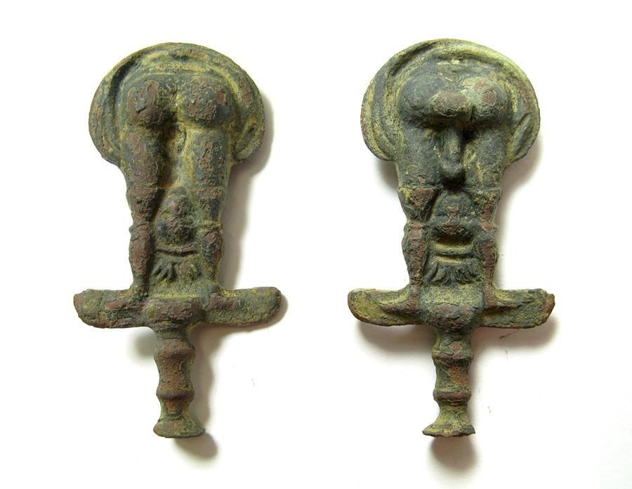 Rare Georgian Bawdy Erotic bronze pipe tamper, Circa 18th century. A ...